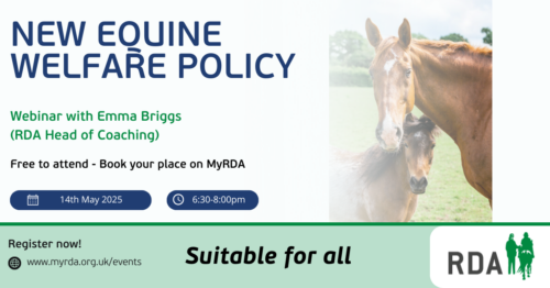 New Equine Welfare Policy (Webinar) - Riding for the Disabled ...