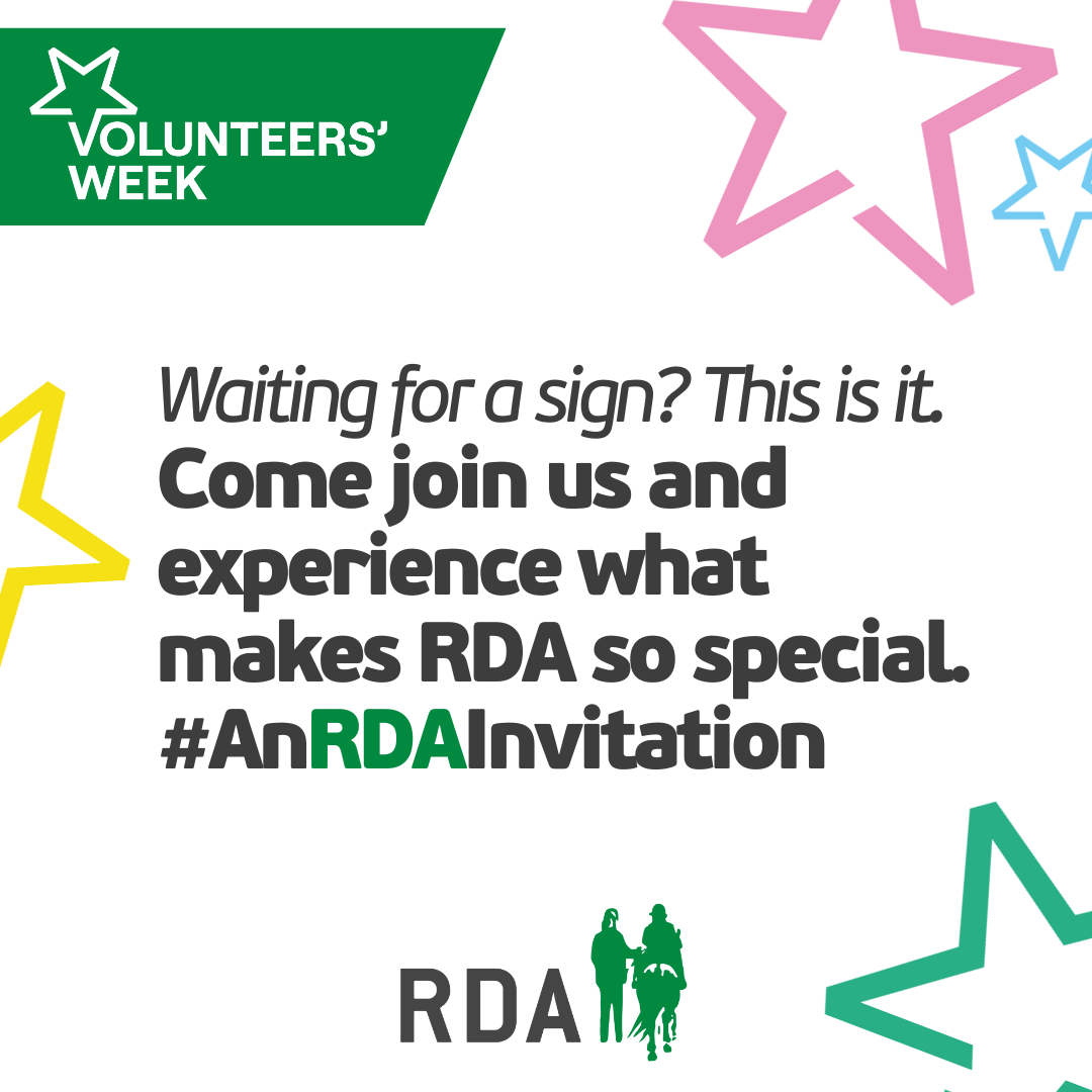 Volunteers Week 2025 - Riding for the Disabled Association (RDA)