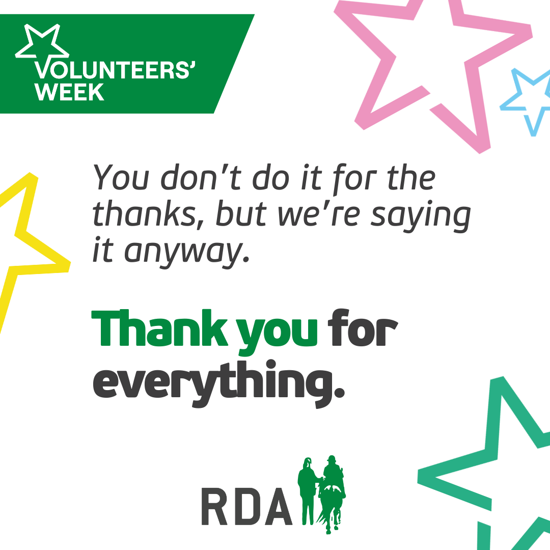 Volunteers Week 2025 - Riding for the Disabled Association (RDA)